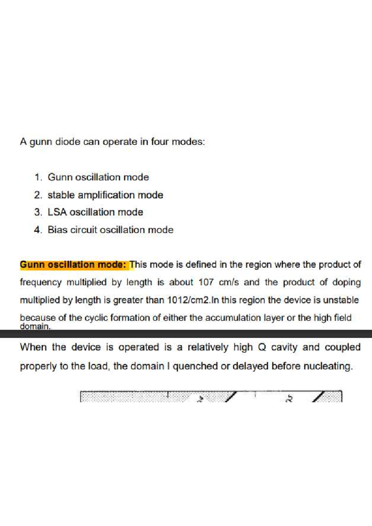Screenshot 2024-08-15 215351 - A gunn diode can operate in four modes ...