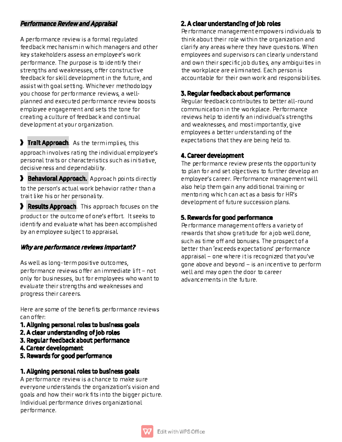 Module 5 human resources management - Performance Review and Appraisal ...