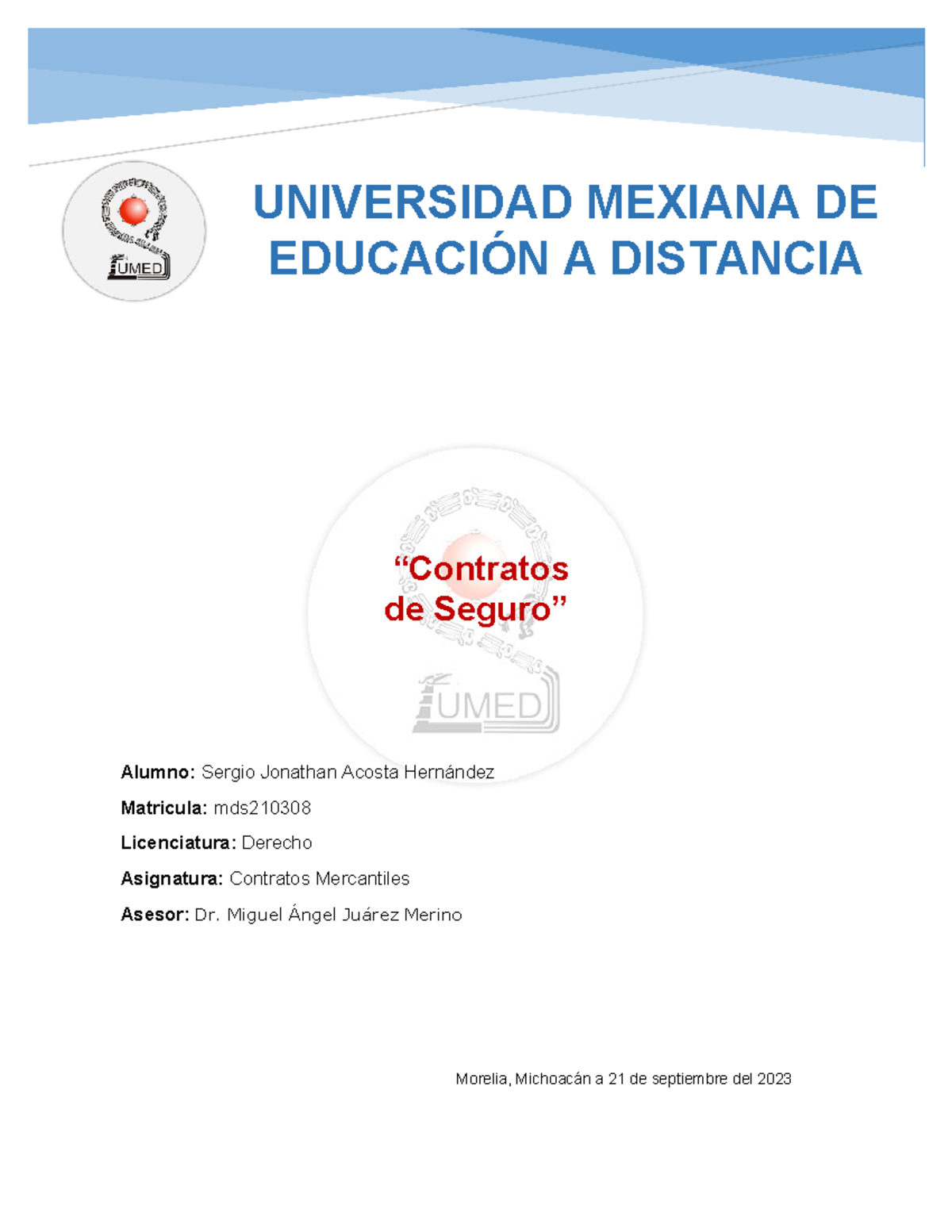 Acosta Hernandez Sergio Jonathan CMM3 - UNIVERSIDAD MEXIANA DE ...