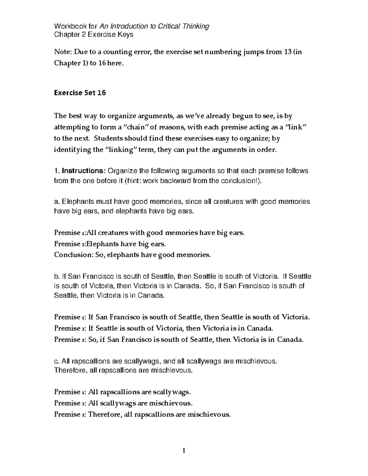 ICT Chapter 2 Exercise Sets Keys - Chapter 2 Exercise Keys Note: Due to ...