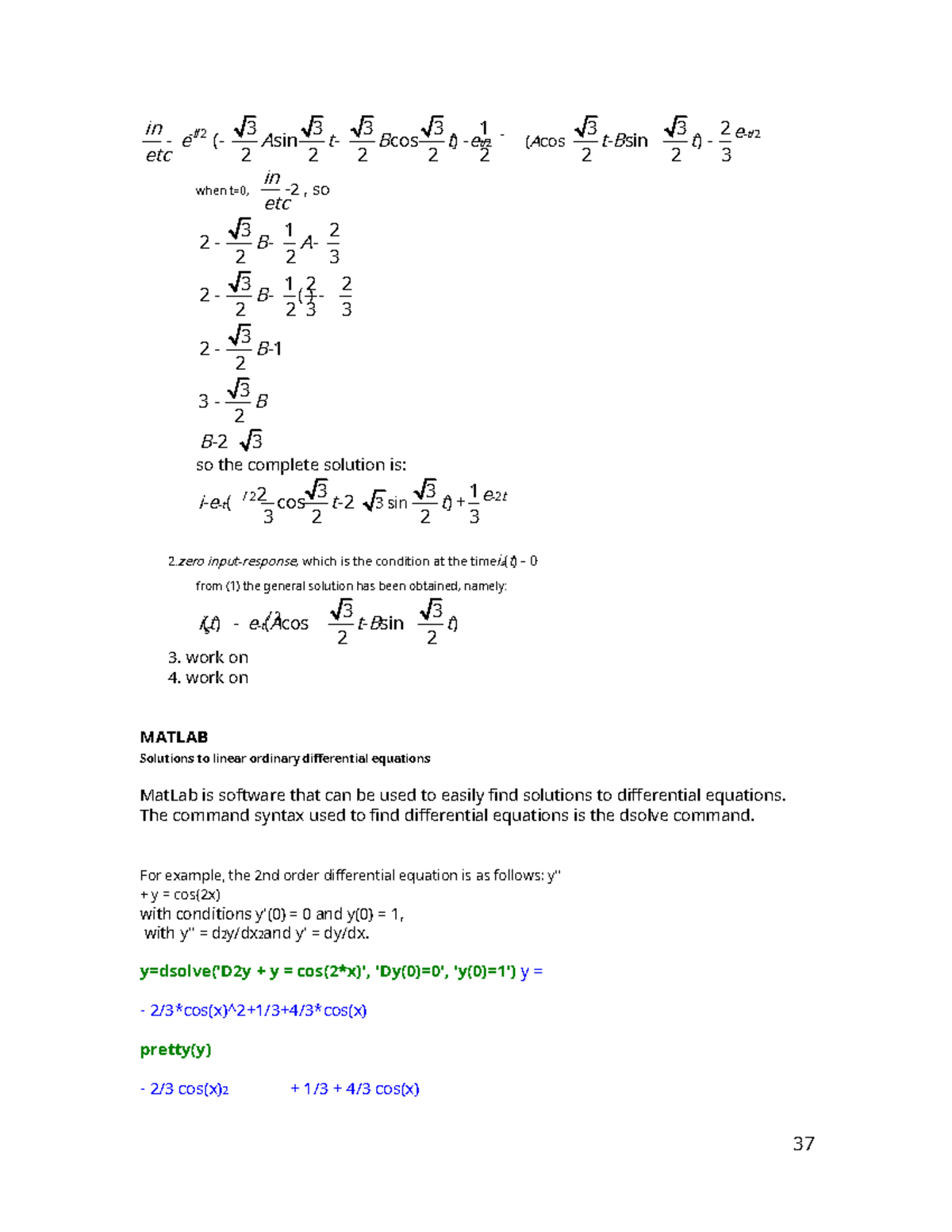 Applied Math-6 - in etc 3 2 3 2 3 2 3 2 - e- t/ 1 t) -et/2 - 3 2 3 2 2 ...