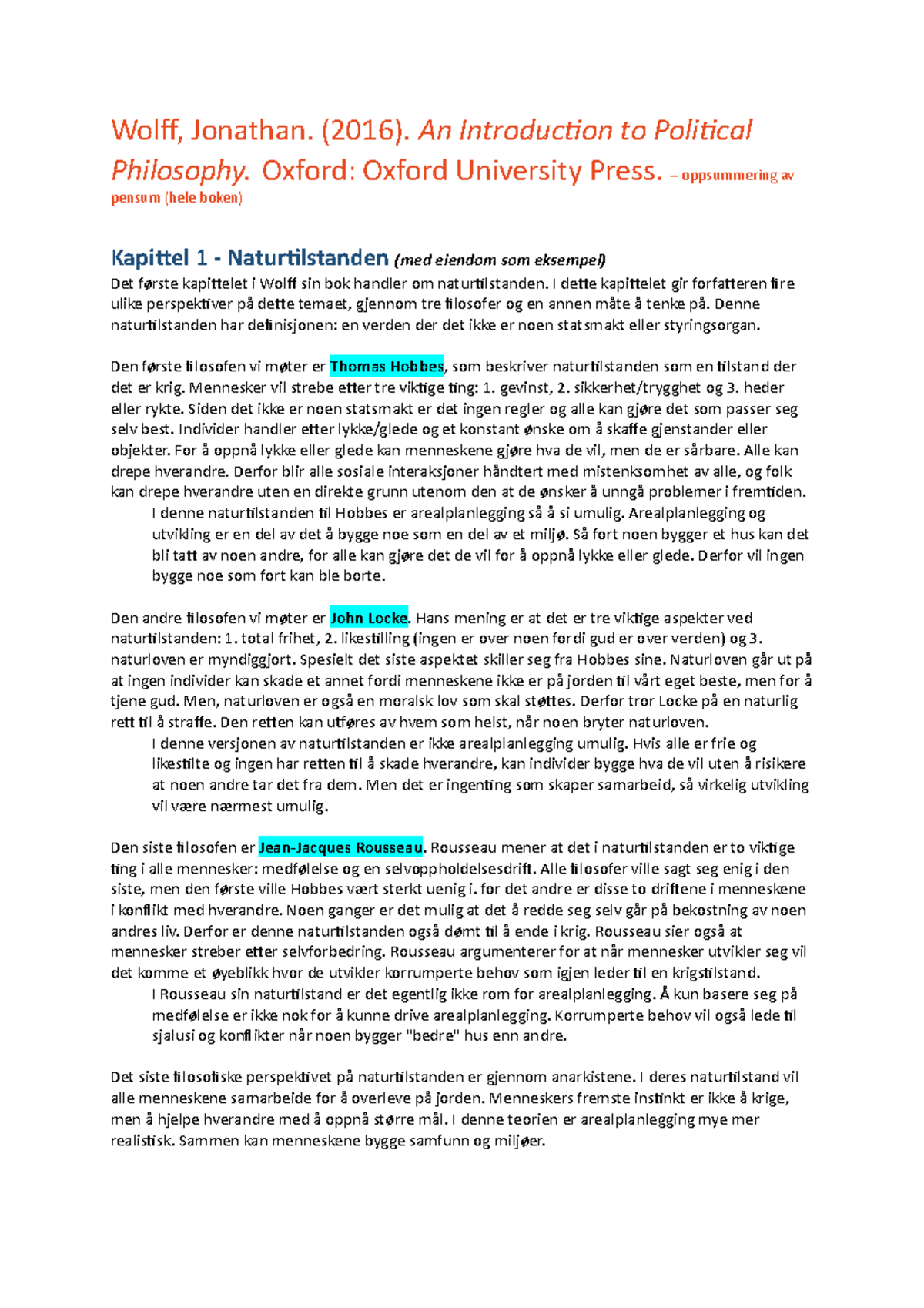 Wolff, Jonathan. 2016 . An Introduction to Political Philosophy ...