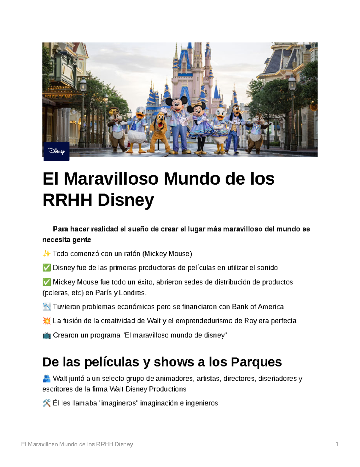 Resumen Completo caso "El maravilloso mundo de los Recursos Humanos de ...