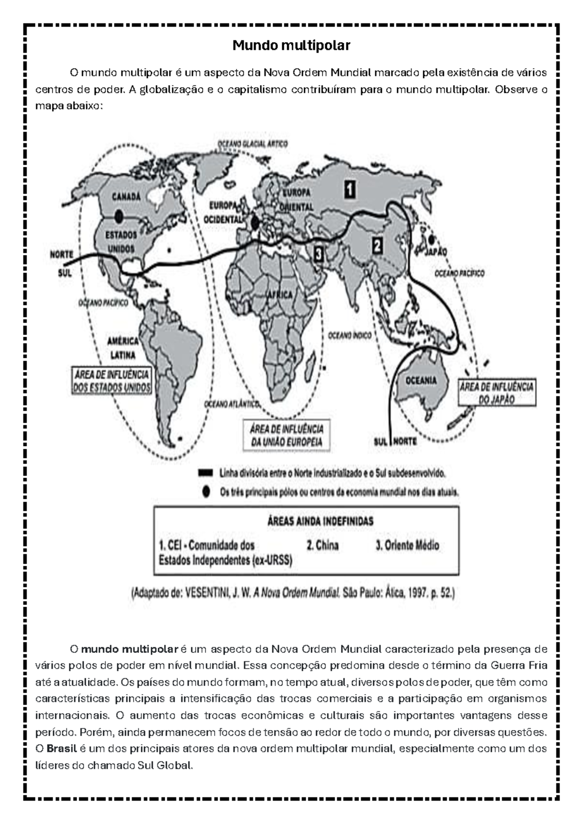 Apostila 9 Ano - Planner 3 - Mundo multipolar O mundo multipolar é um ...