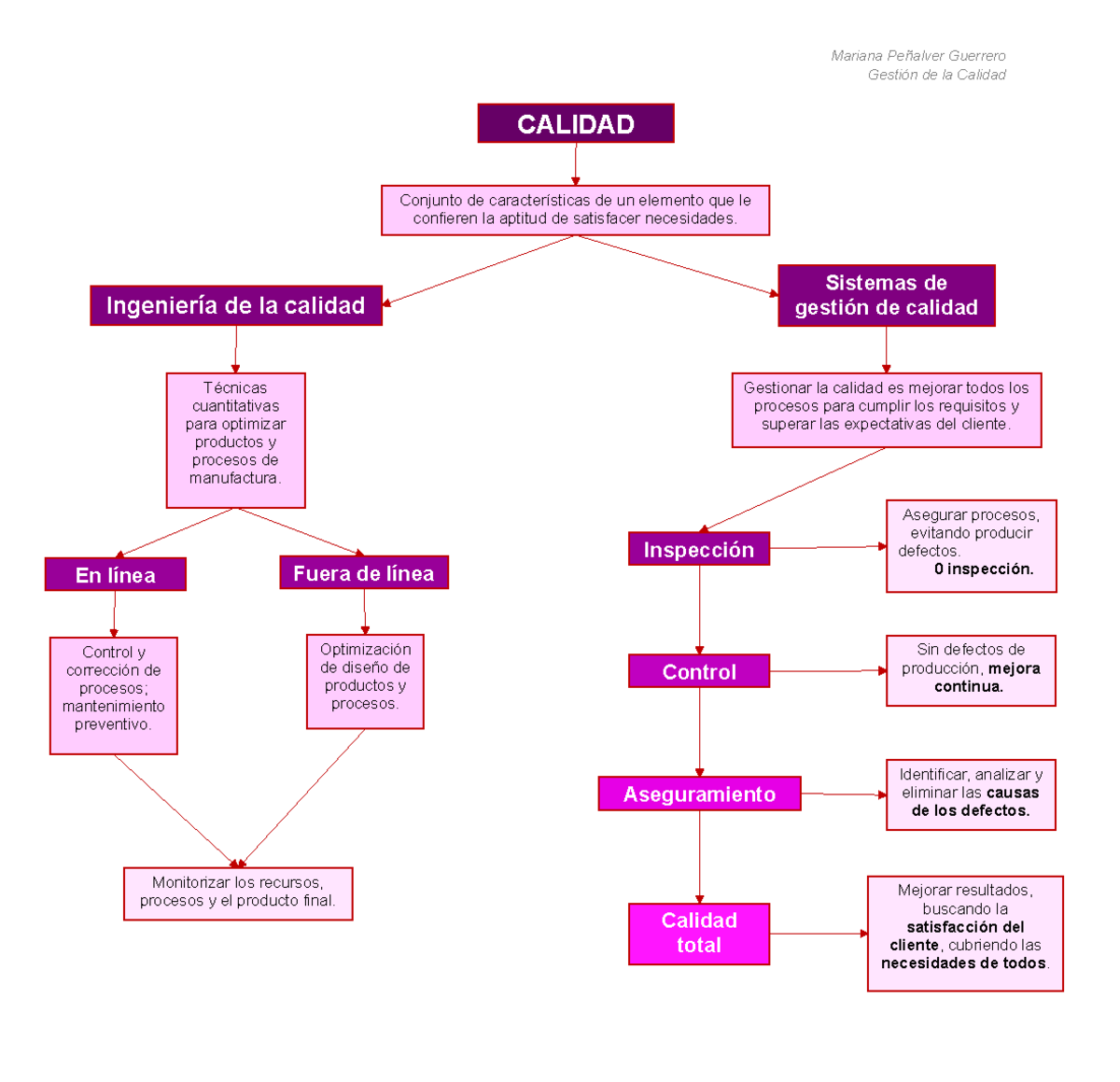 Mapa Calidad - Mariana Peñalver Guerrero Gestión de la Calidad Sin ...