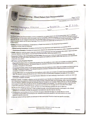 Pedscareplan - Care plan - NSG222 Pediatric Care Plan Packet M-el1 S l ...