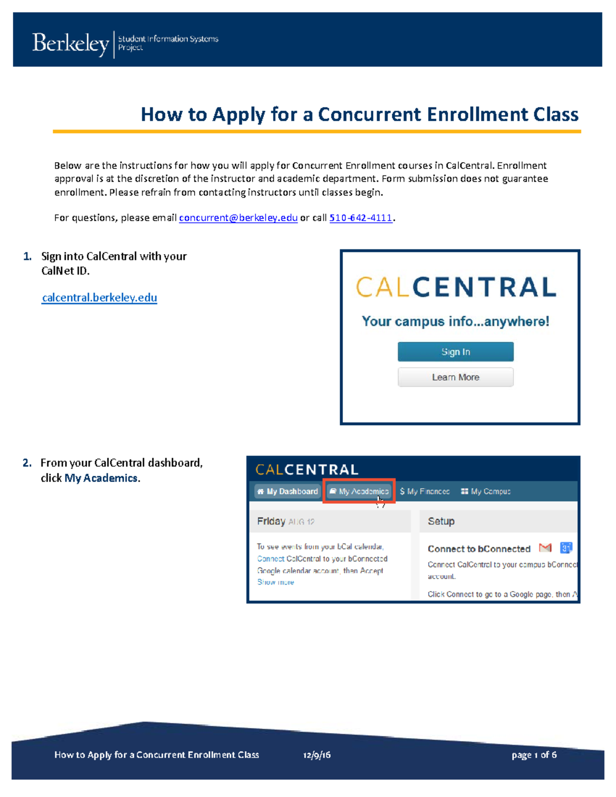 How to Apply - notes - How to Apply for a Concurrent Enrollment Class ...