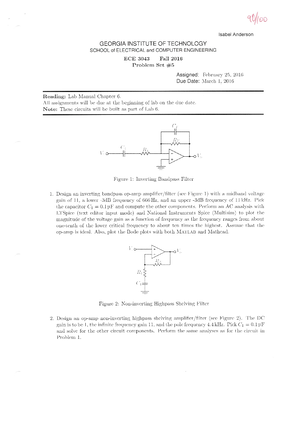 3043 hw 9 - Exam Practice - ECE 3043 - Studocu