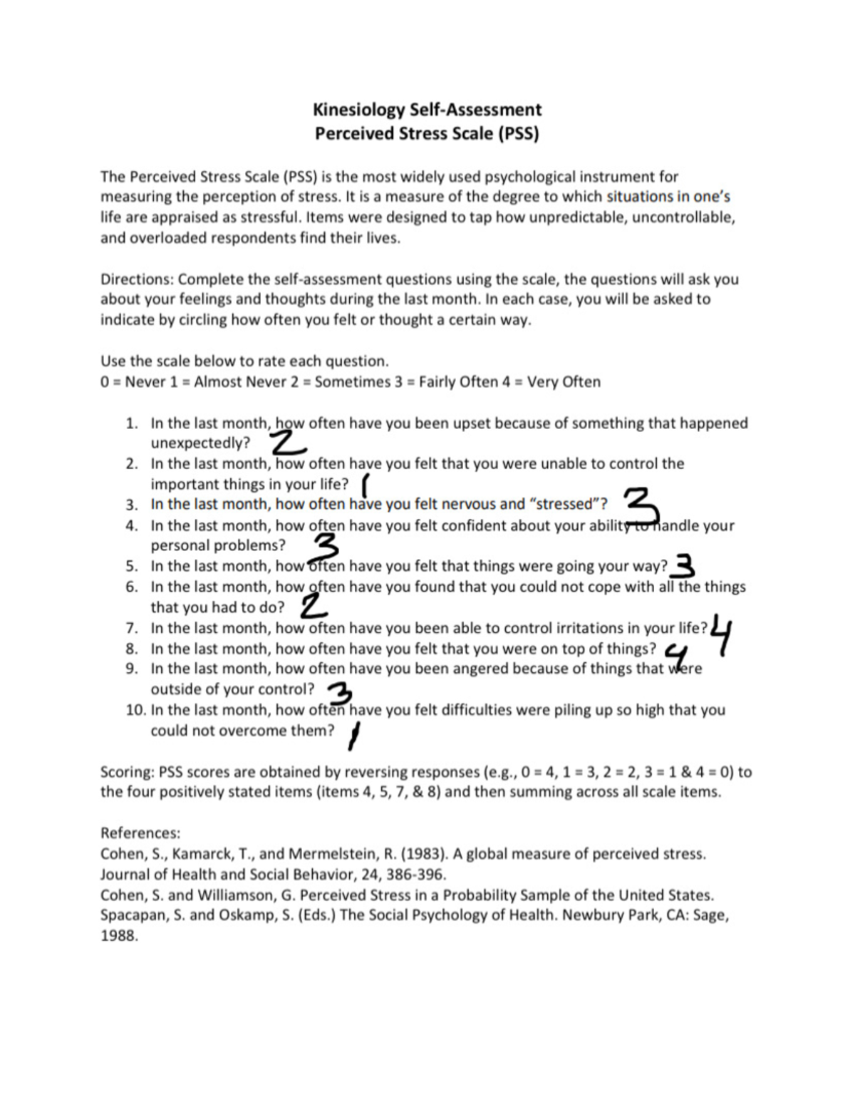 Exercise - KINE 4350 - Studocu