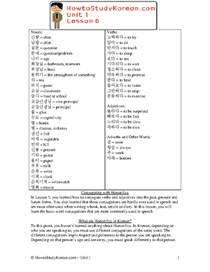 Level 1 Talk To Me In Korean (PDF) with workbook - Korean 1 - Studocu