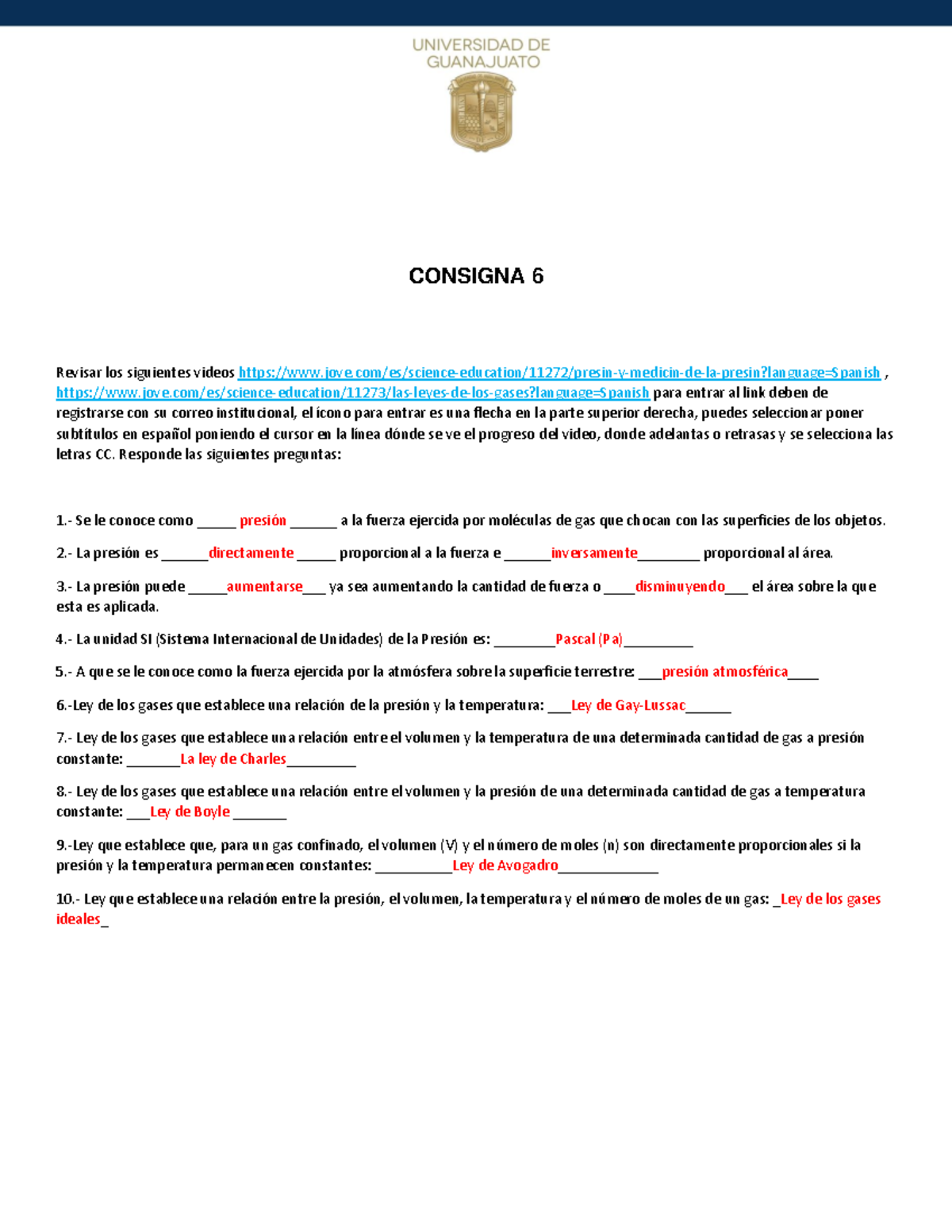 Consigna 6 Allyson Favela Hinojosa García - Química - UTEL - Studocu