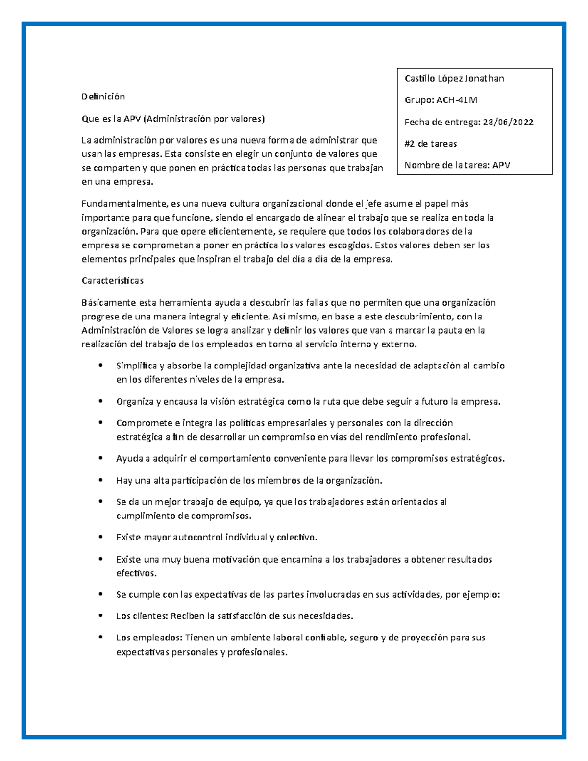 APV FOSO J - kkkkkkkk - Definición Que es la APV (Administración por ...