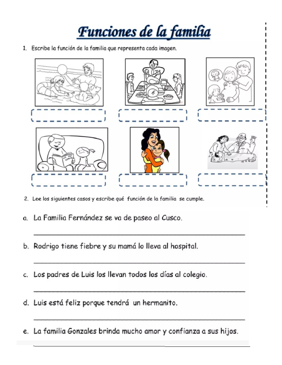 La familia - P,S - Personal social - Studocu