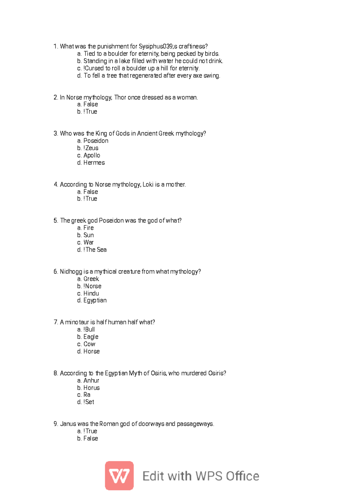 ACC193 Investment Strategy Spring 2019 7 - What was the punishment for Sysiphus039;s craftiness ...