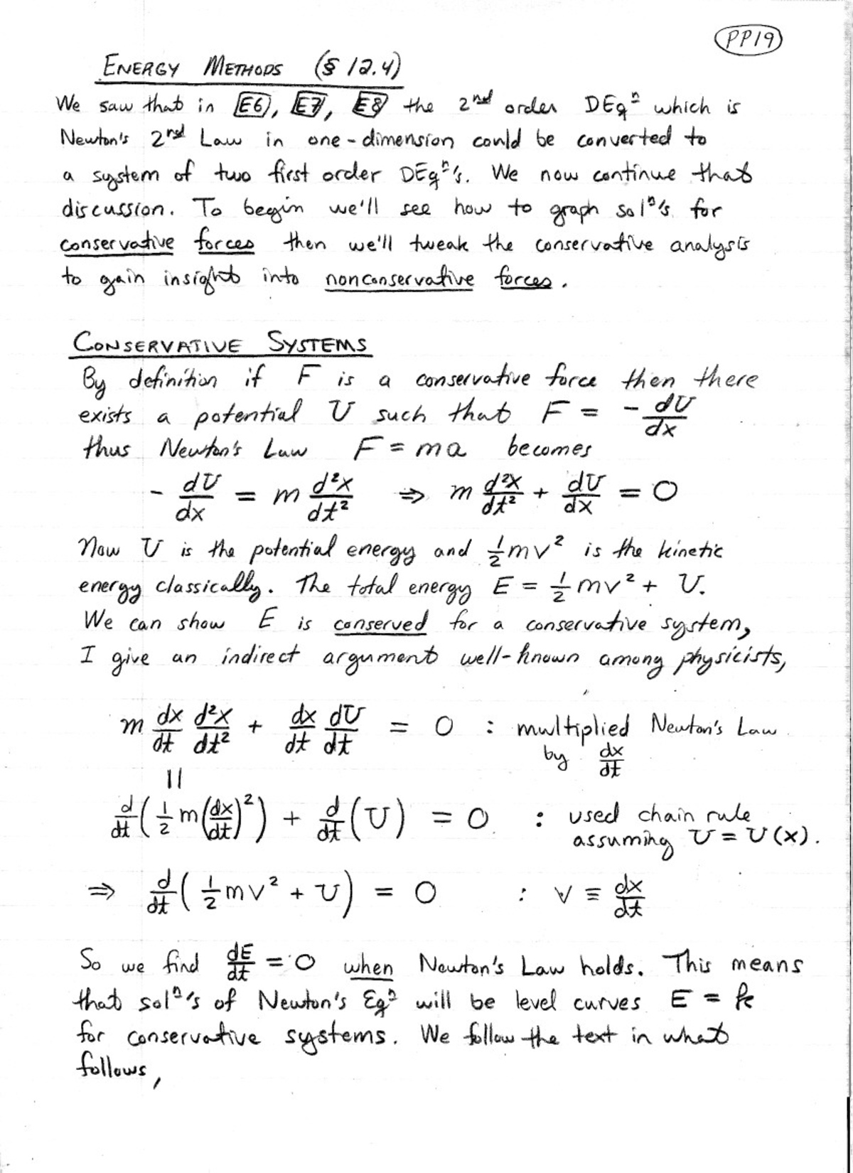 Lecture notes, lecture 12.4 - Energy methods - , . ENERGY Memap: f9. We ...