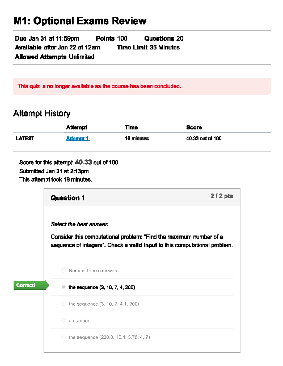 M1ER - Exam review practice - COMP 3270 - Studocu