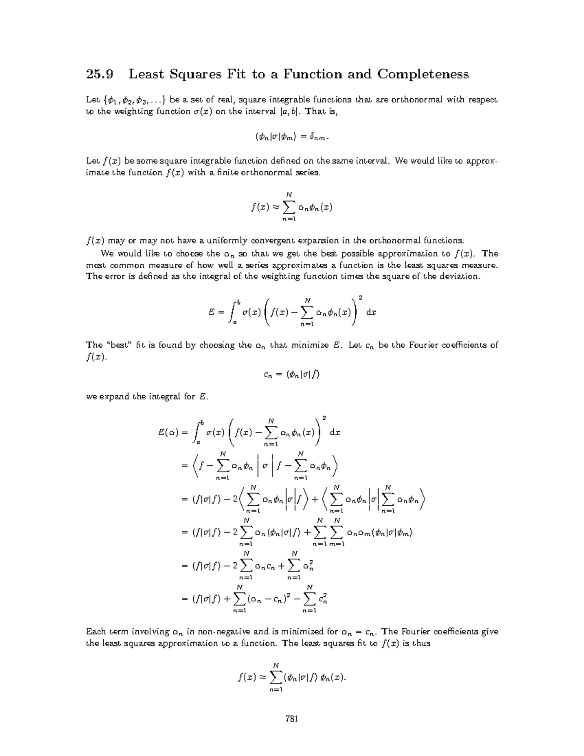Ref MATH Adv Math Methods Sean Mauch-201 - 25 Least Squares Fit to a ...