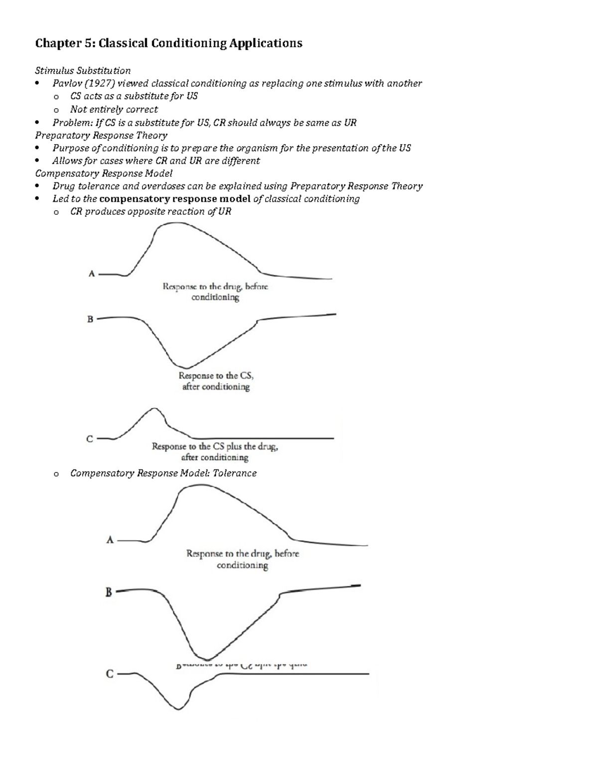 0516 PSYC 281 CHAP 5 - Lecture notes 5 - Chapter 5: Classical ...
