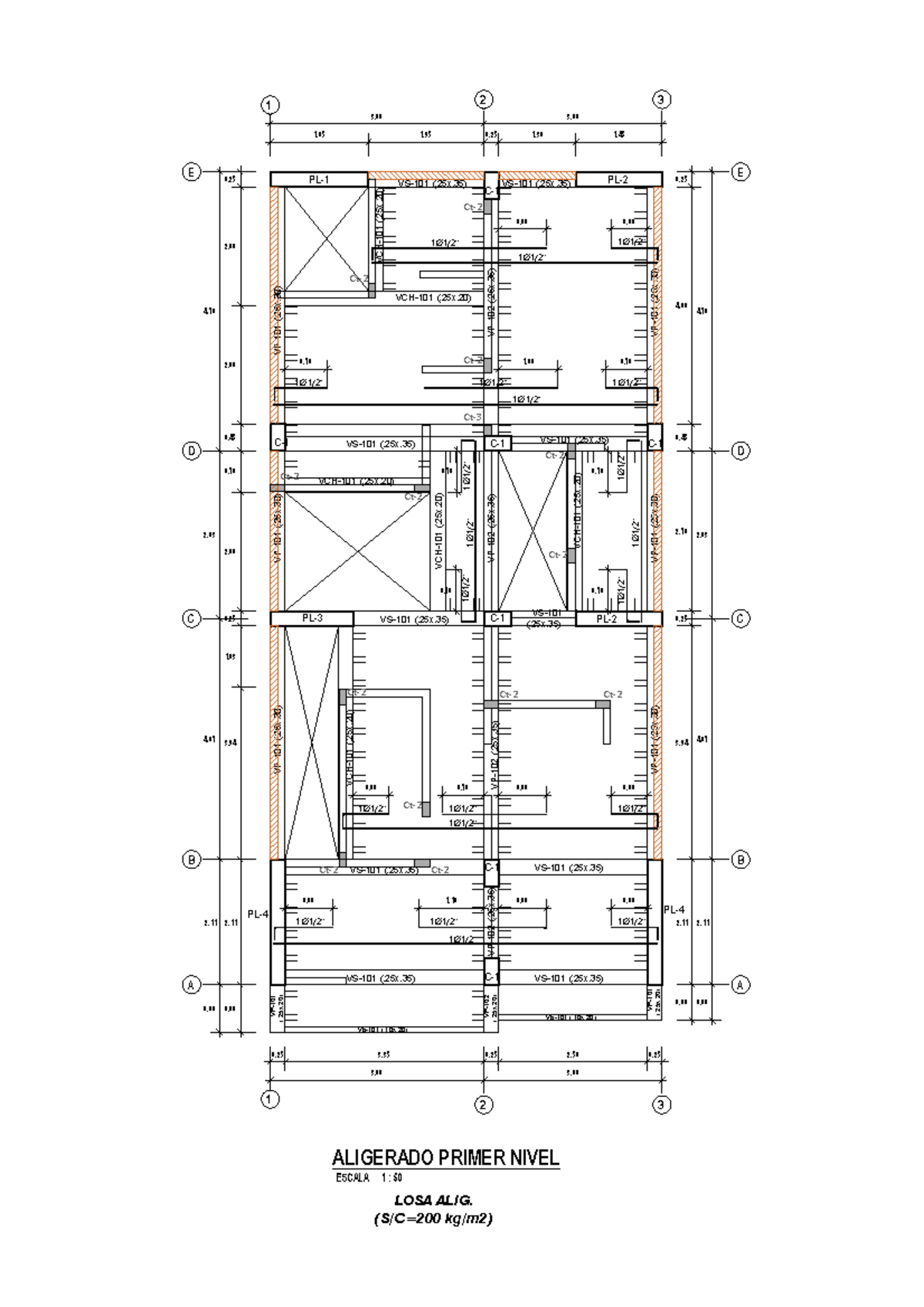 Planos techo - lsxrdgthcfvkol - VCH-101 (.25x) VP-101 (.25x) VP-102 ...
