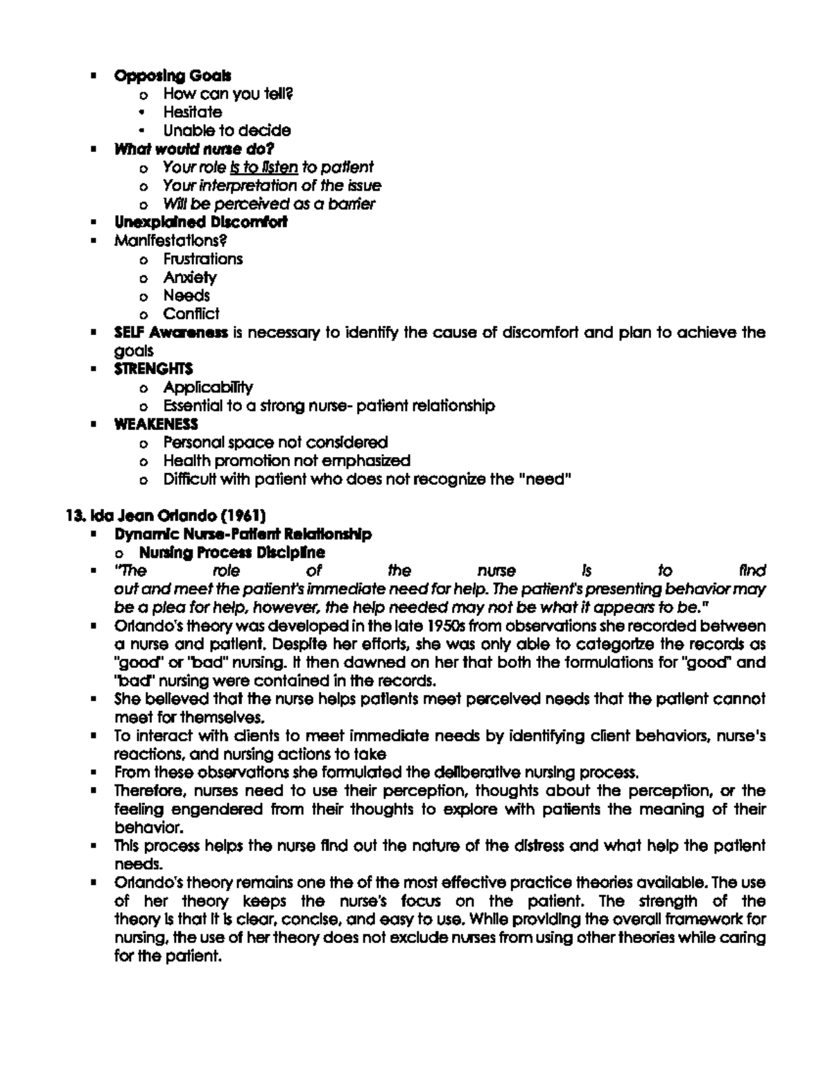 3 JEAN Orlando - Tfn notes for nursing theorists - Theoretical ...