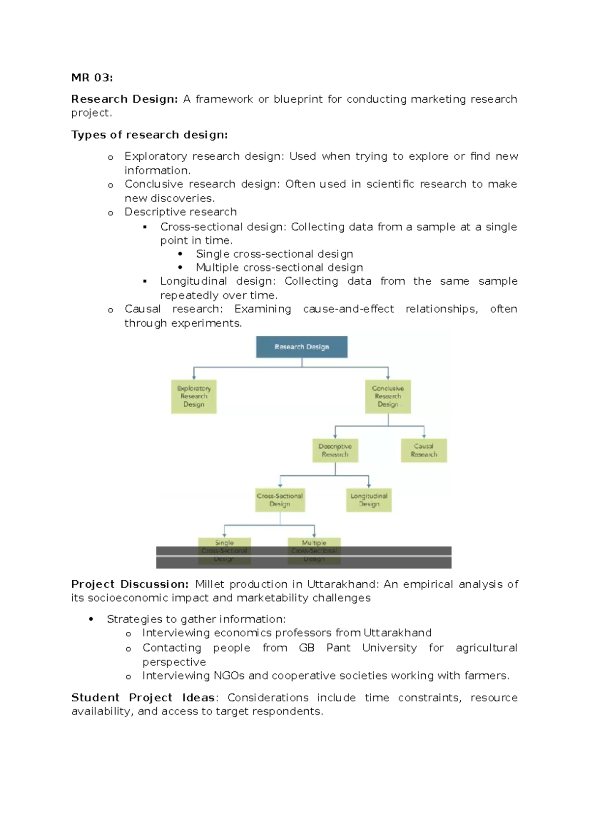 MR Notes - MR concepts - MR 03: Research Design: A framework or ...