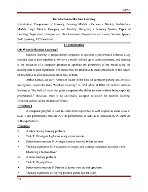 YBI internship report - Summary machine learning - A Virtual Internship ...