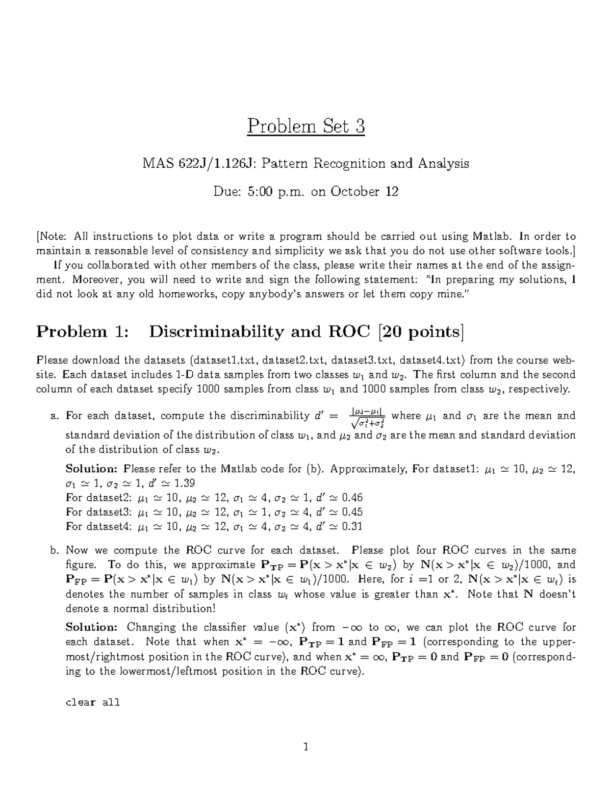 Ps3 sol - practice materials - Problem Set 3 MAS 622J/1: Pattern ...