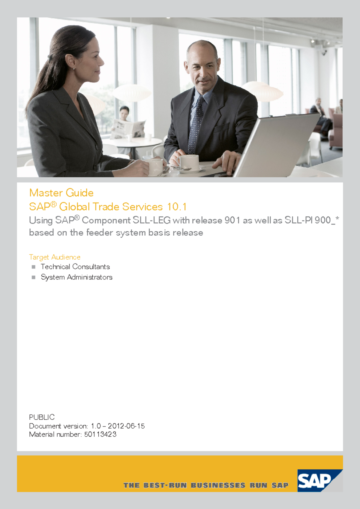 Master Guide SAP Global Trade Services 1 - Using SAP ® Component SLL ...