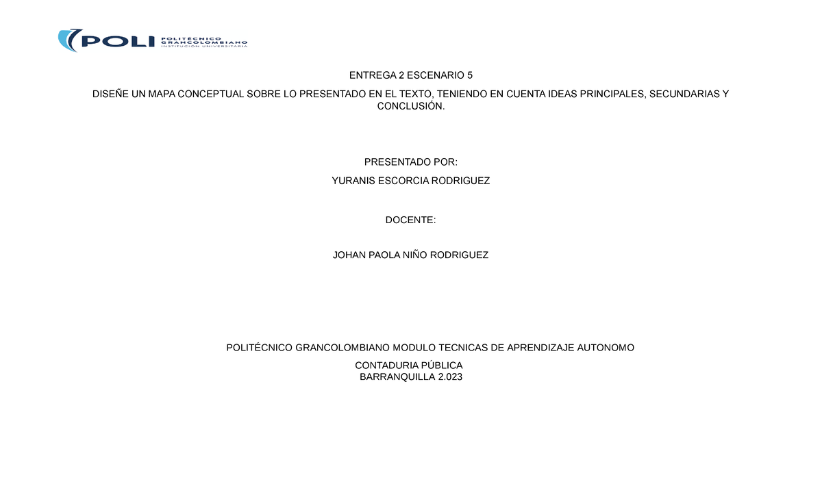 Entrega 2 escenario 5 Mapa mental - ENTREGA 2 ESCENARIO 5 DISEÑE UN MAPA CONCEPTUAL SOBRE LO ...