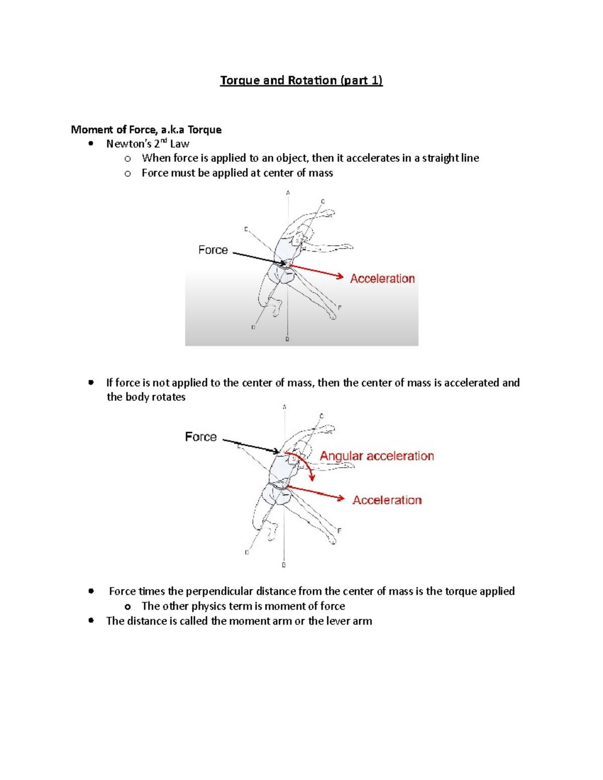 Torque and Rotation - Lecture 2 - Torque and Rotation (part 1) Moment ...