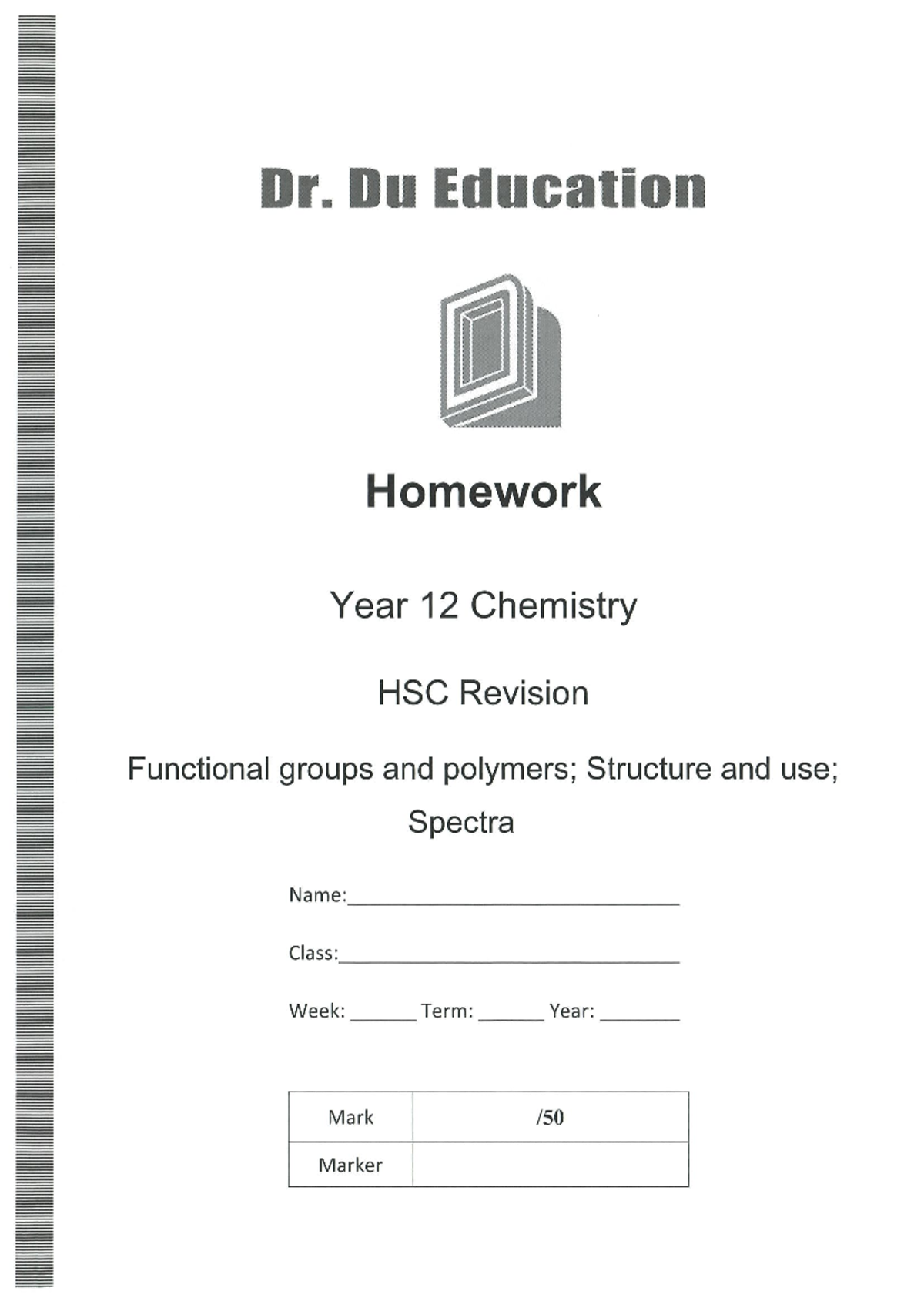 Functional groups and polymers, Structure and use, Spectra hw - Studocu