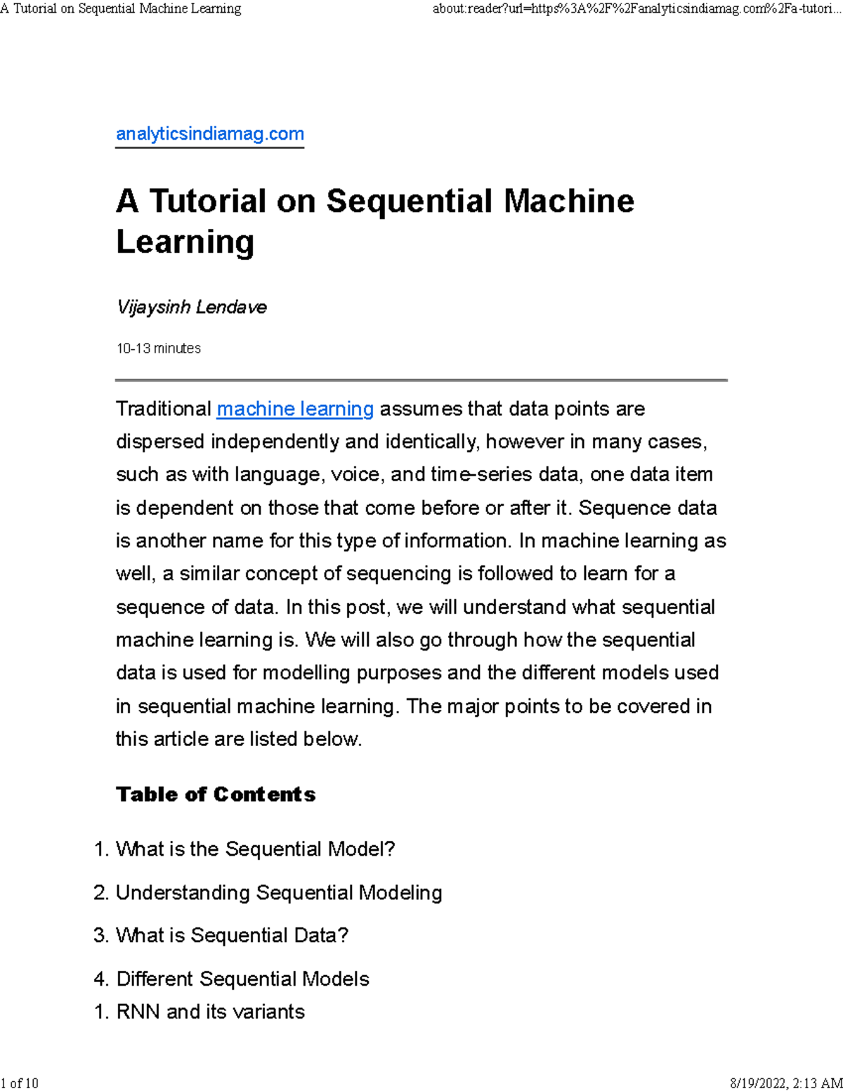 A Tutorial on Sequential Machine Learning - analyticsindiamag A Tutorial on Sequential Machine ...