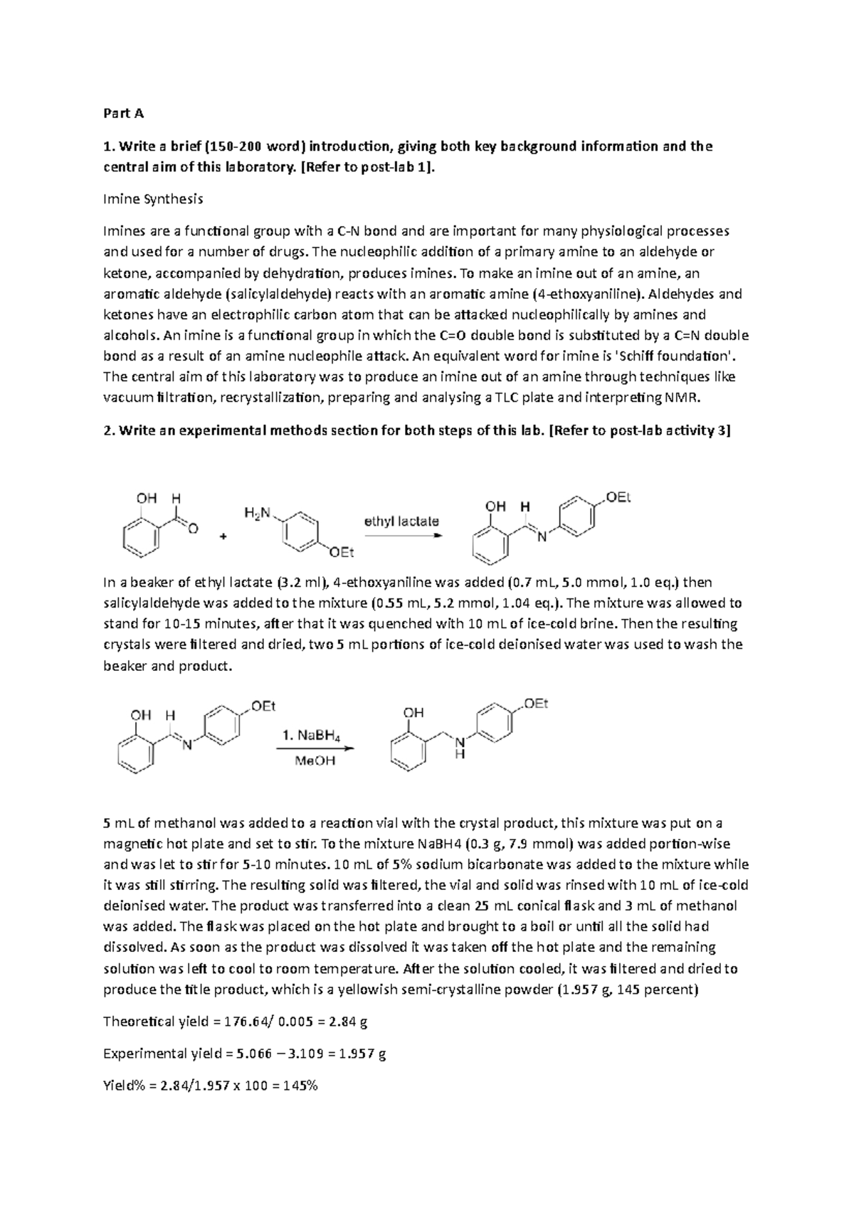 Lab 5 - laboratory assignment - Part A 1. Write a brief (150-200 word ...