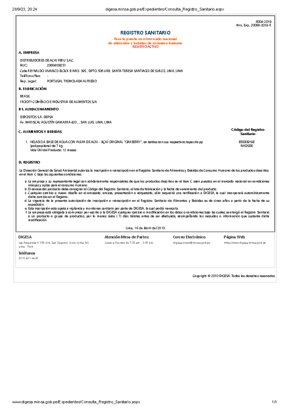 Digesa.minsa.gob - registro sanitario - 28/9/23, 20:24 - Studocu