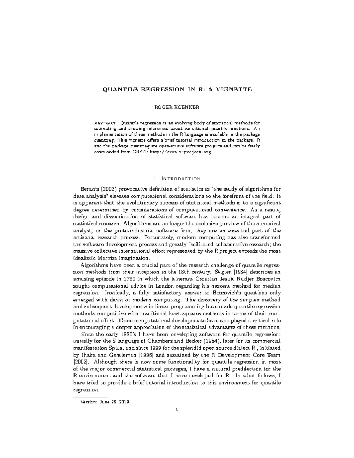 Quantile Regression Pdf - maths for business - Studocu