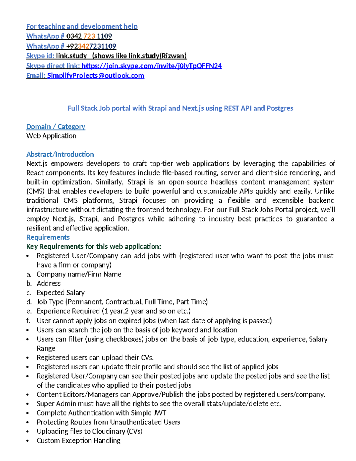 Full Stack Job Portal With Strapi And Nextjs Using Rest Api And