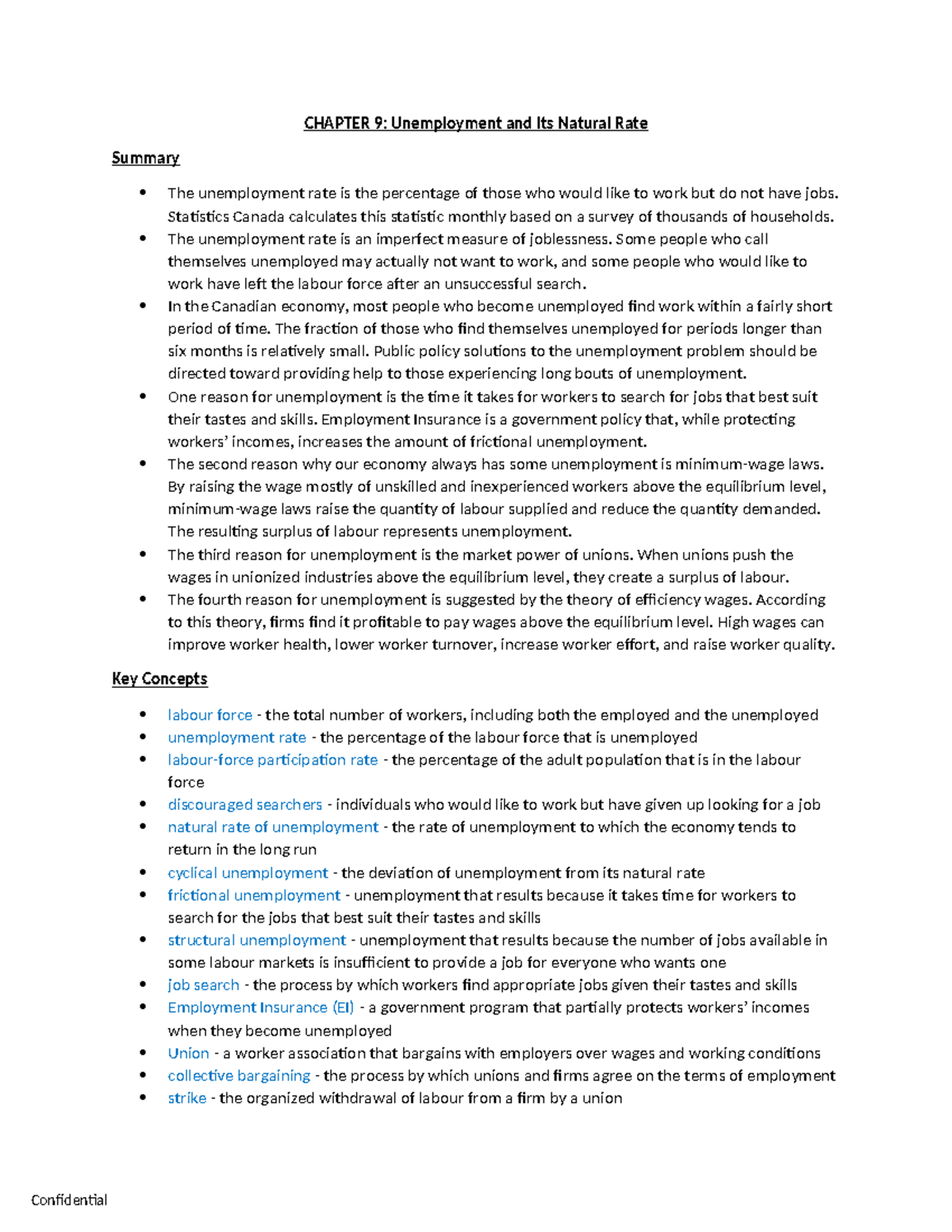 Chapter 9 - Unemployment and Its Natural Rate - CHAPTER 9: Unemployment ...