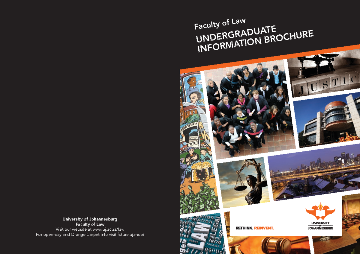 LAW Undergraduate INFO - University of Johannesburg Faculty of Law ...