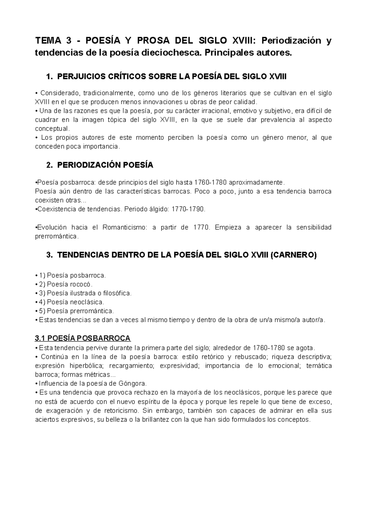 TEMA 3 - Apuntes 3 - TEMA 3 - POESÍA Y PROSA DEL SIGLO XVIII ...