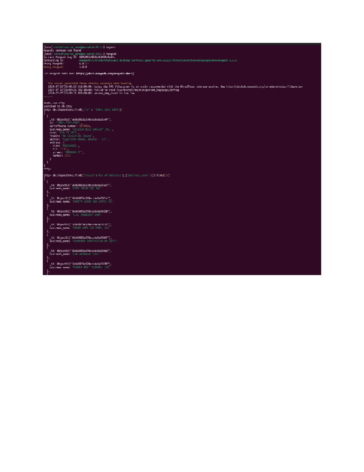 Lab module 2 assignment pictures with data base - (base) christiancrom ...