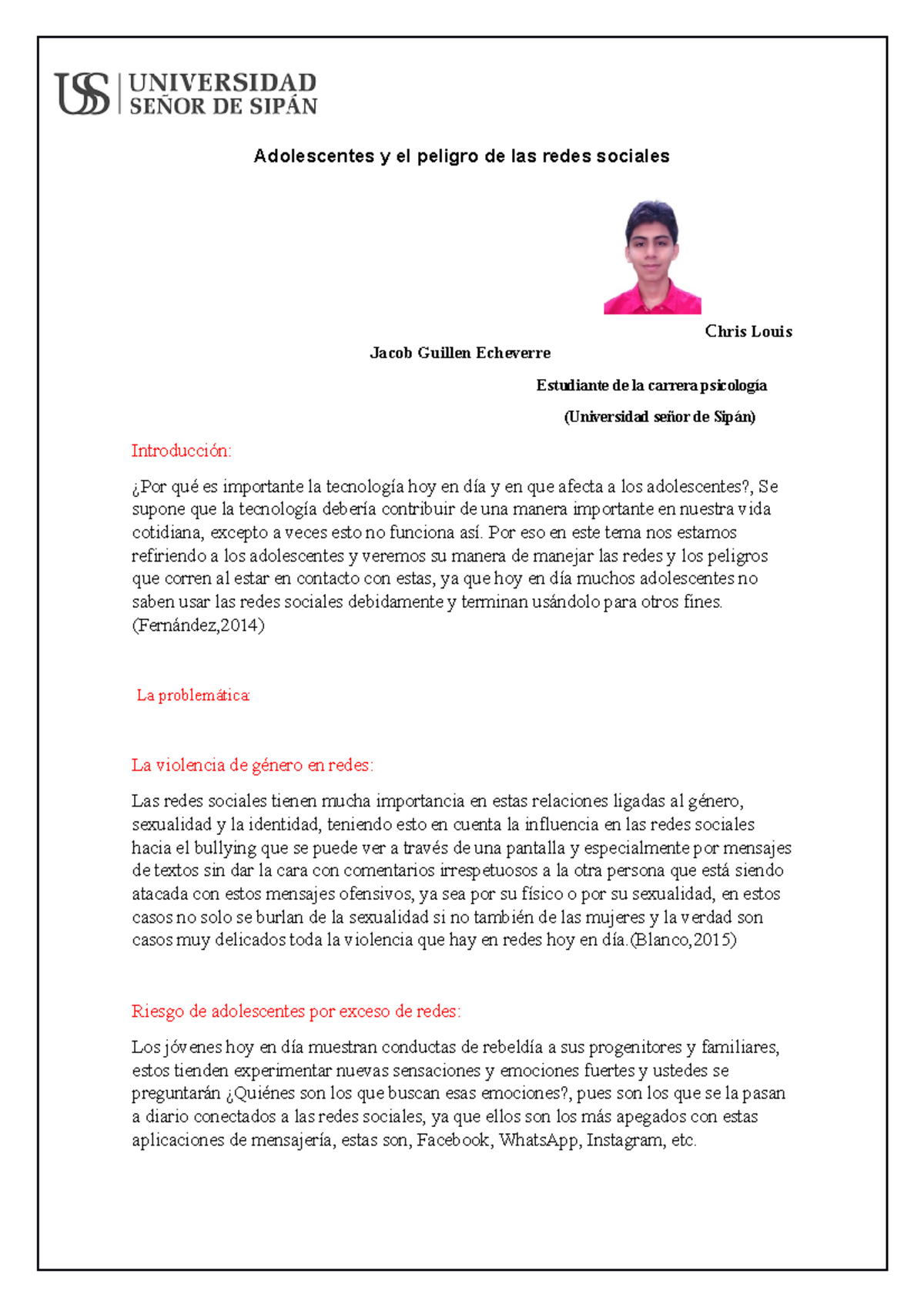 Guillen Echeverre PA1 CE - Adolescentes y el peligro de las redes ...