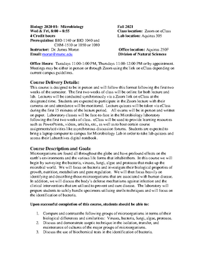 Laboratory Handout and Worksheet - BIO3L - Studocu