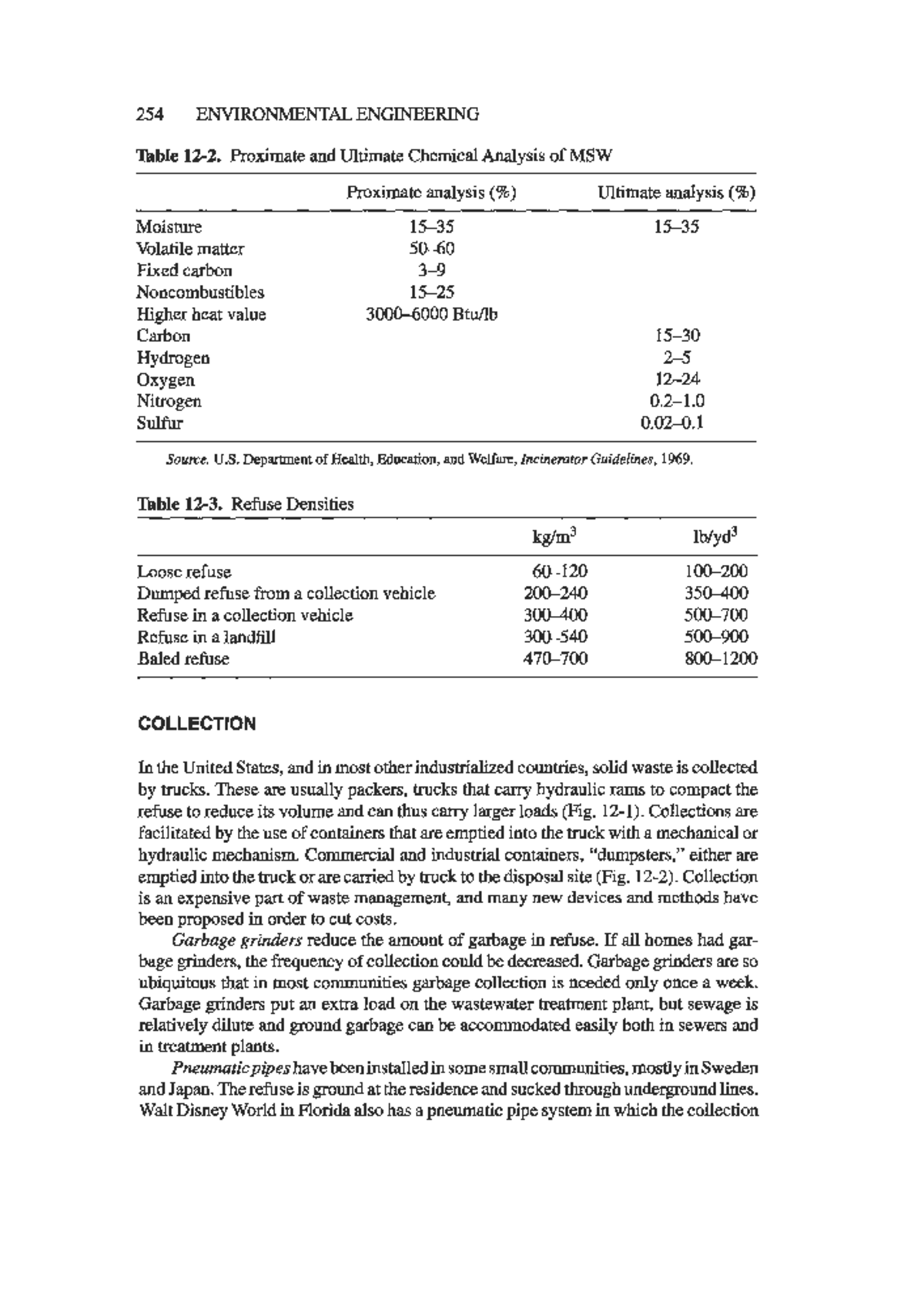 Earth Science (64) - 254 ENVIRONMENTAL ENGINEERING zyxwv Table ...