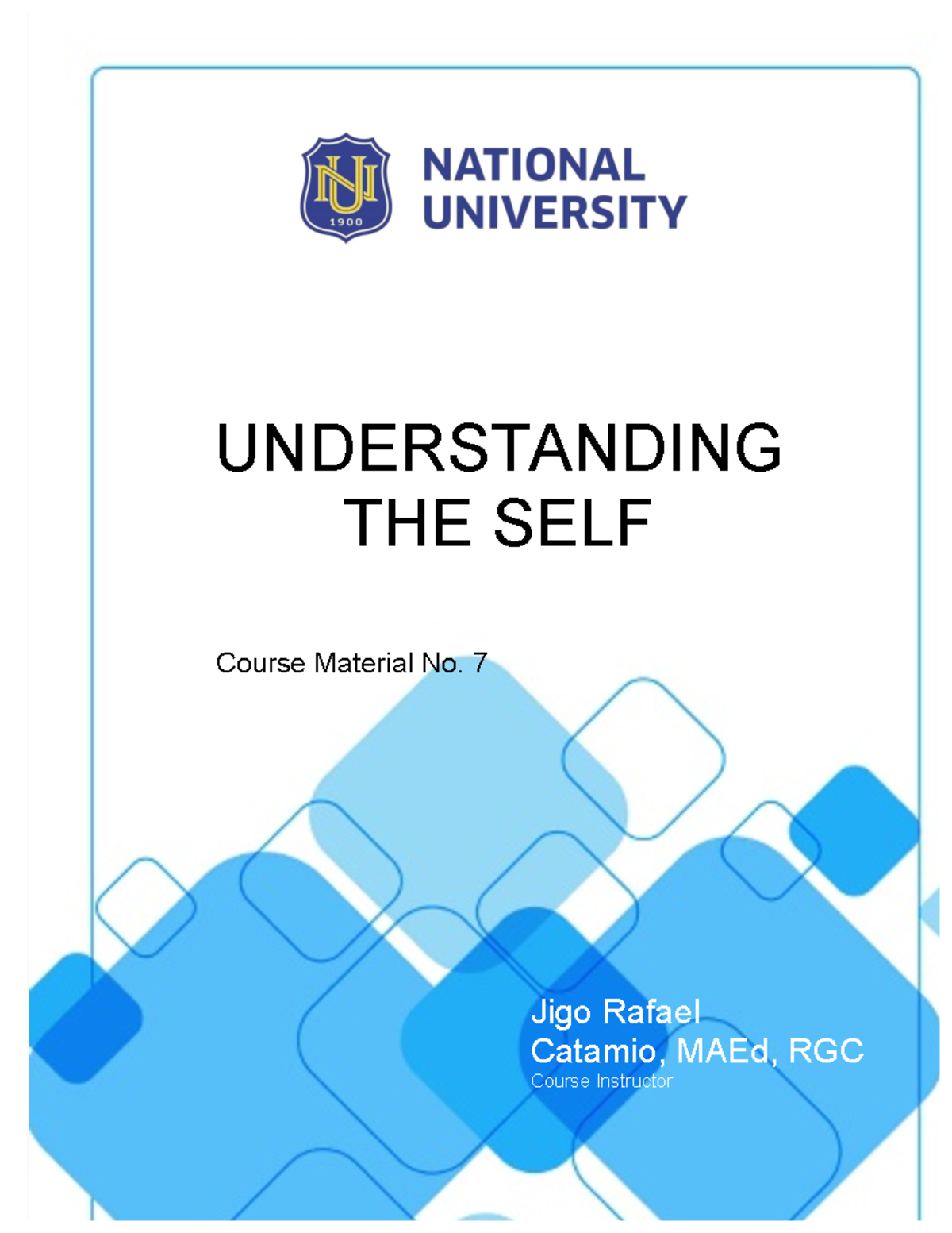 CM7 UTS class material in understanding the self - Fundamentals in Food ...