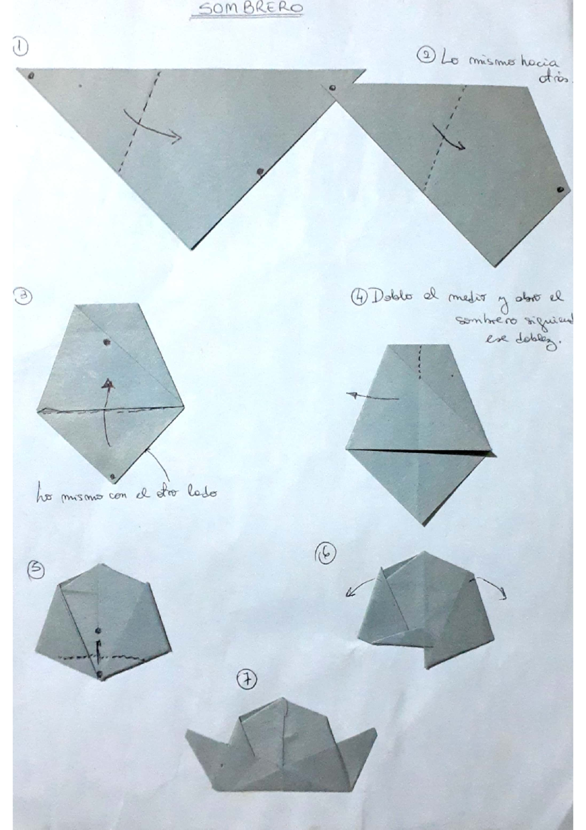 Modelos de Origami 1 - Taller de matemática - Studocu
