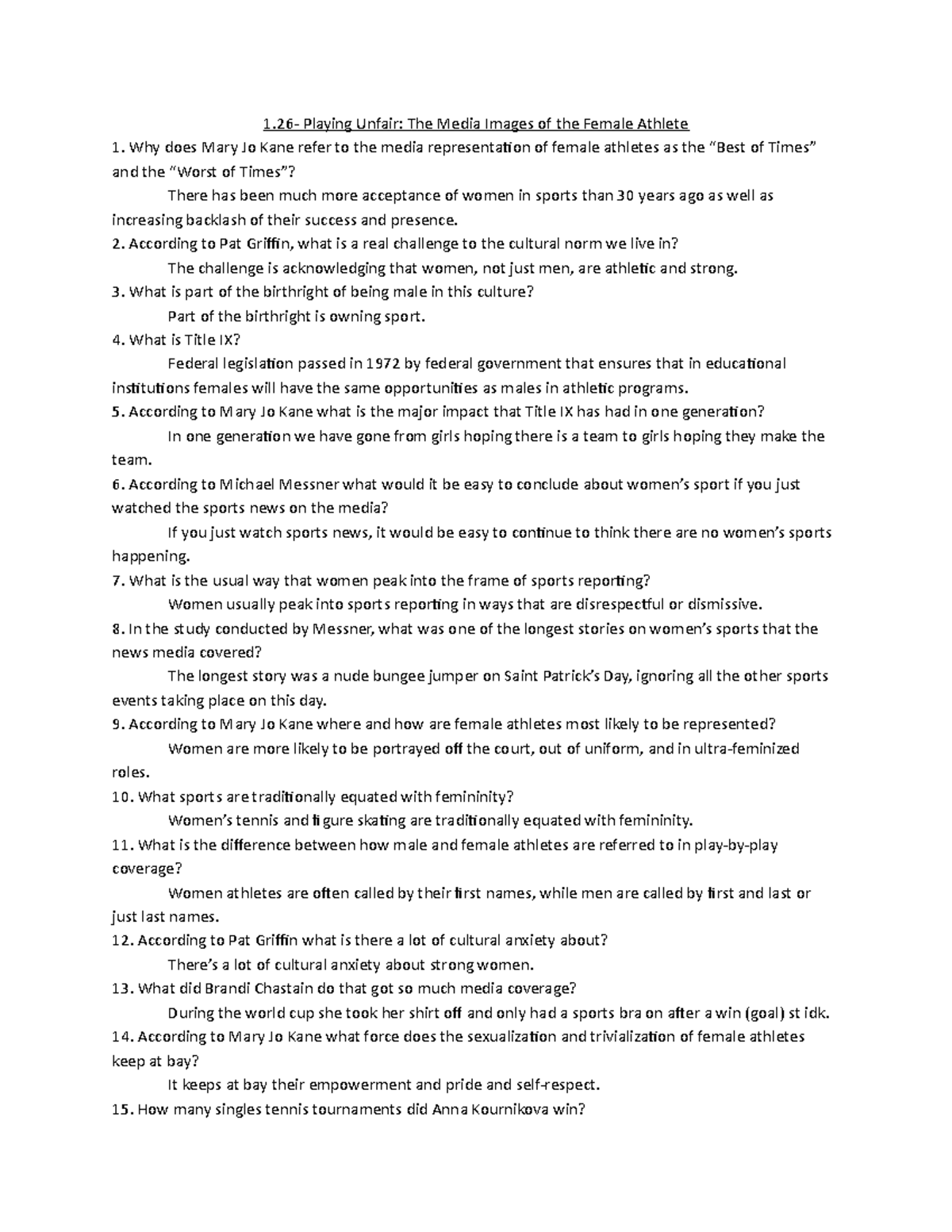 Movie 1.1 Playing Unfair - 1- Playing Unfair: The Media Images of the ...