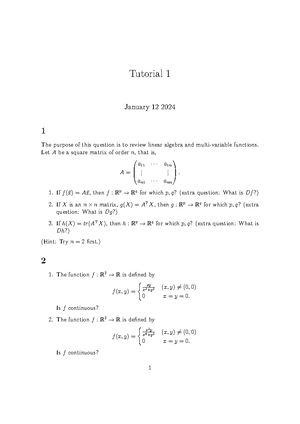 MATH314 - Assignment 1 - MCGill University Department of Mathematics ...