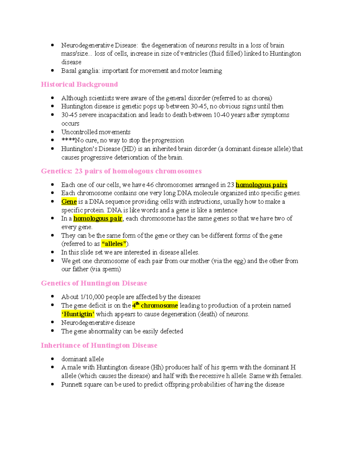 3A Notes - Describes the historical background of neuroscience ...