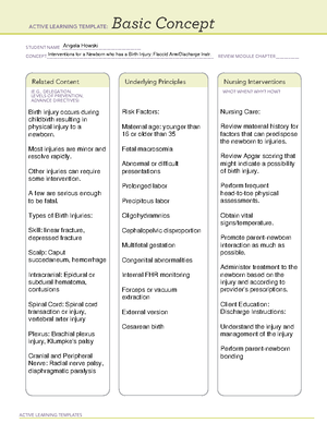 15. ATI Rem A NB injury - ACTIVE LEARNING TEMPLATES THERAPEUTIC ...
