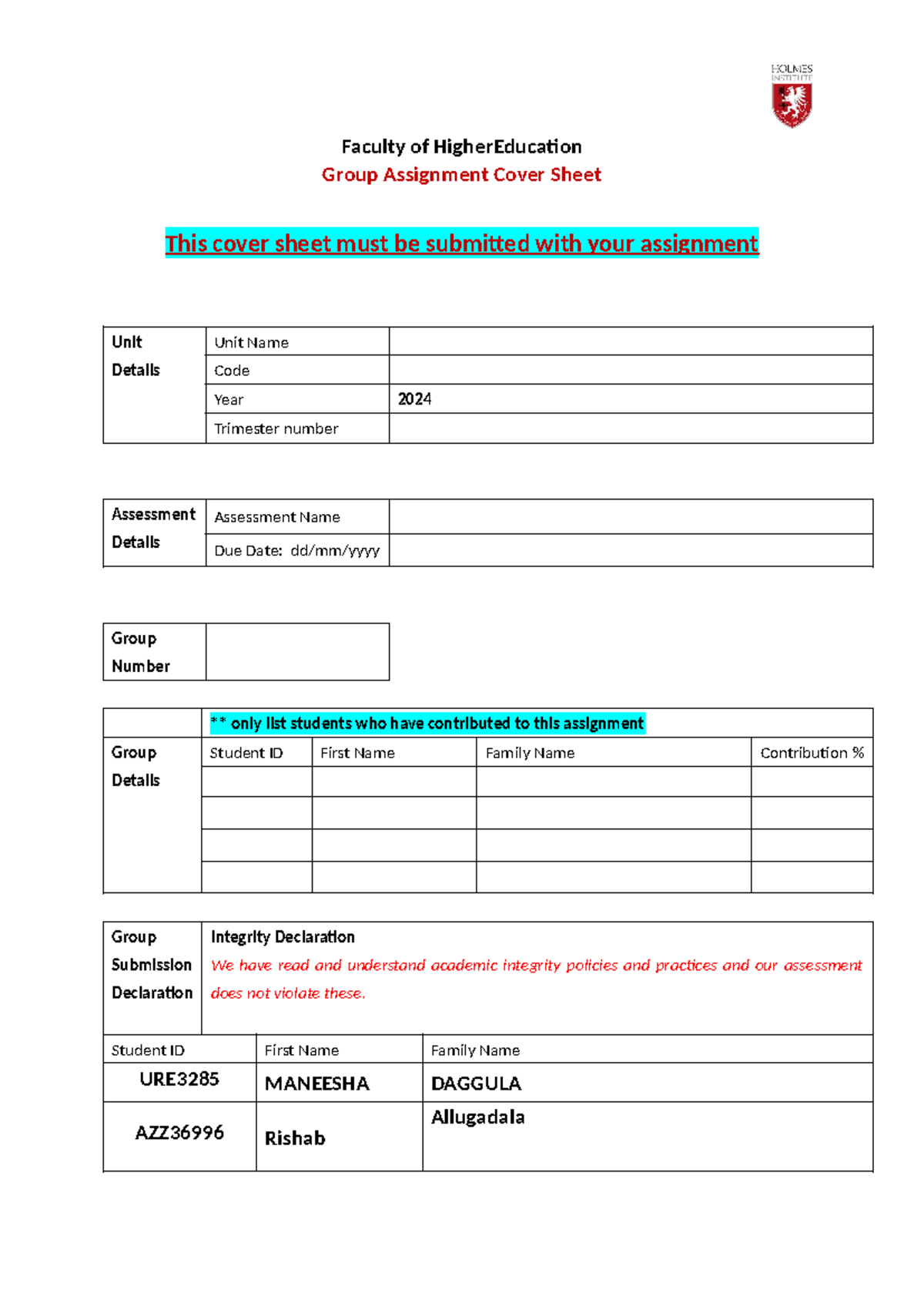 Data visual-2 - Faculty of HigherEducation Group Assignment Cover Sheet ...